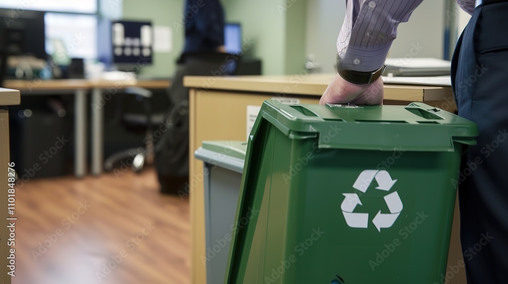 Office Green Recycling Logo - A Symbolic and Eco - Friendly Visual ...