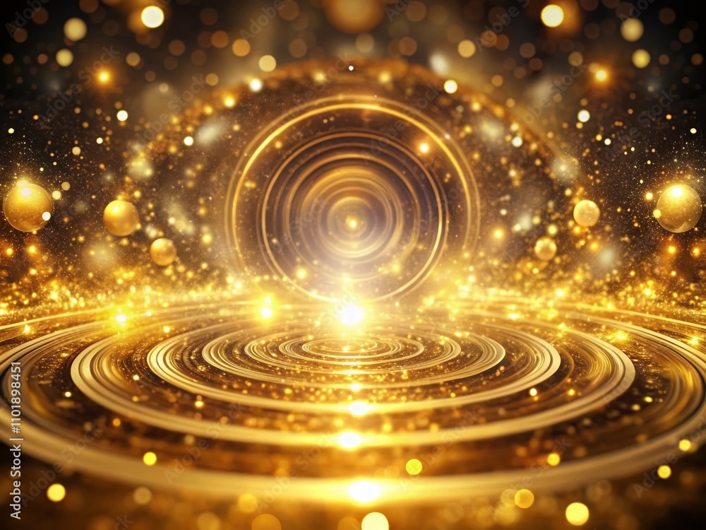 Stunning 4K Animation of a Golden Magical Loading Circle with High ...