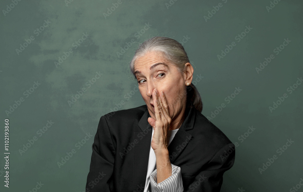 feeling shocked and astonished holding face to hand in disbelief with ...