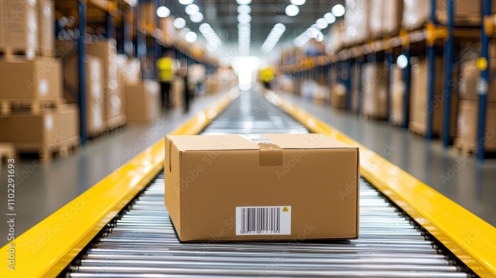 Efficient package handling process warehouse industrial operations ...