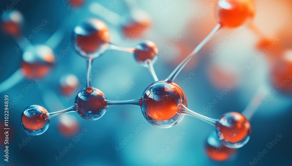 Exploring The Cosmic Universe Abstract Molecules Atoms And