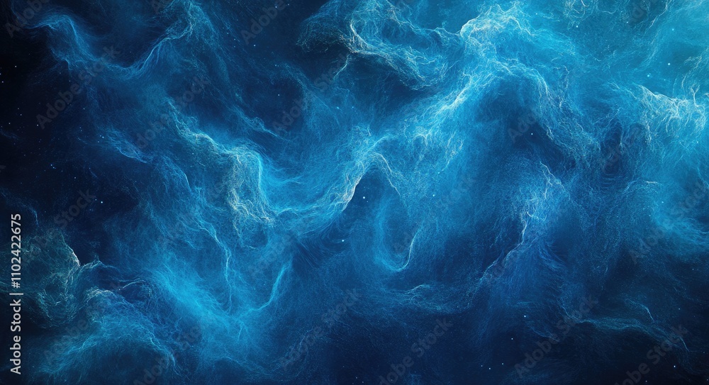 Dynamic Blue Wave Texture. Digital Light Effect with Fluid Motion and ...