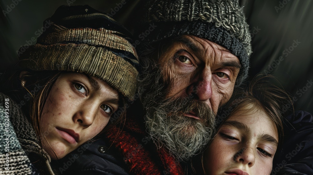 Public Awareness Campaign Poster on Homelessness with Impactful Imagery ...