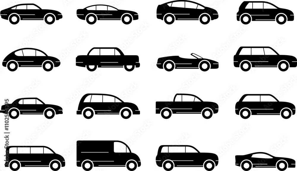 Car Svg Bundle, Retro Car Silhouette Svg, Sports Car Svg, Classic Car ...