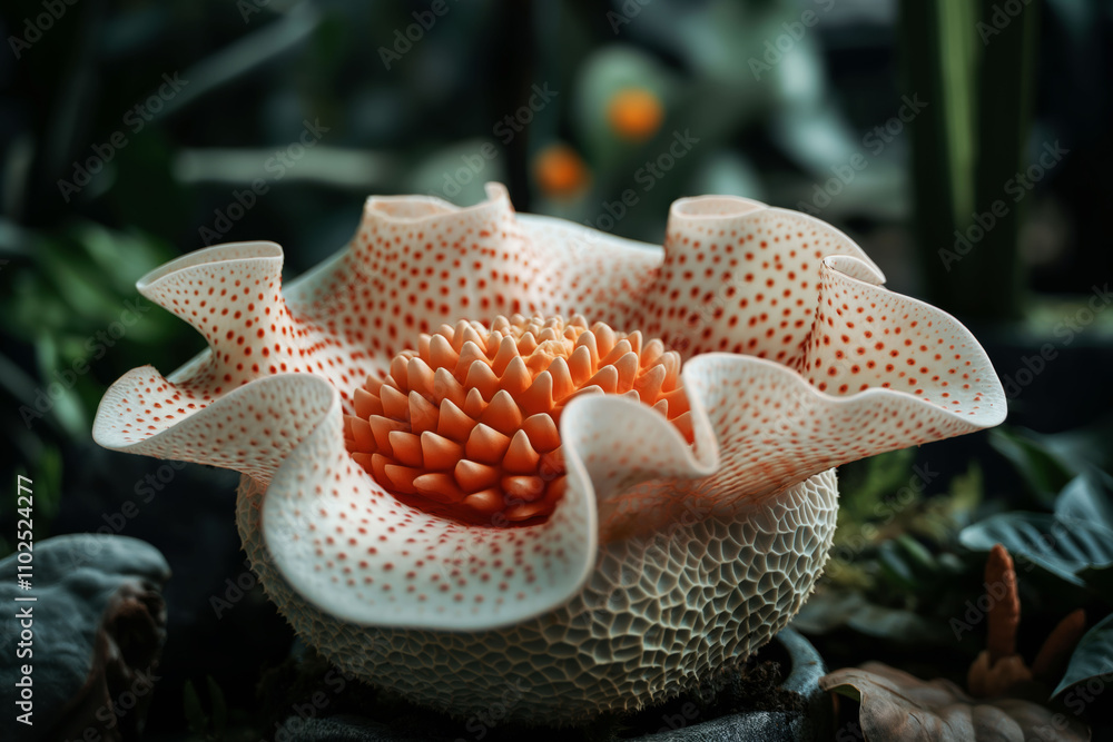 Rafflesia arnoldii blooms beautifully in a tropical setting Stock Photo ...