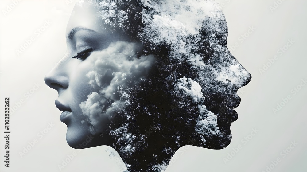 Overthinking and Stress. Minds on Fire,Stressed, angry and irritated ...