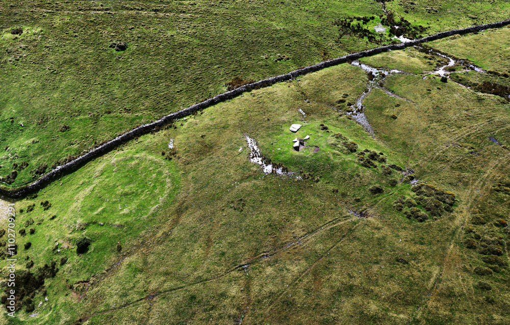 Corringdon Ball prehistoric complex near Ivybridge, Devon. The ...
