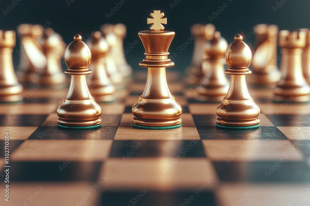 Organization structure and mission, A close-up of a chessboard ...