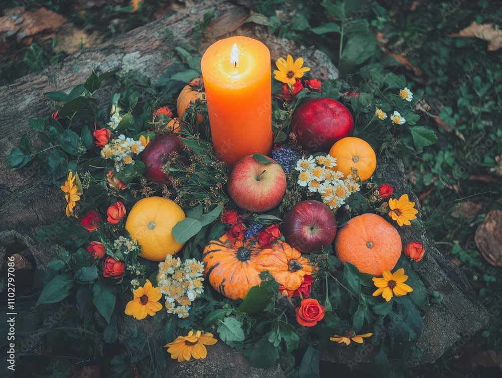 Seasonal Pagan rituals with modern flair, combining traditional symbols ...