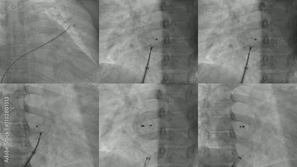 Radiographic Imaging of Atrial Septal Occluder Device Placement During ...