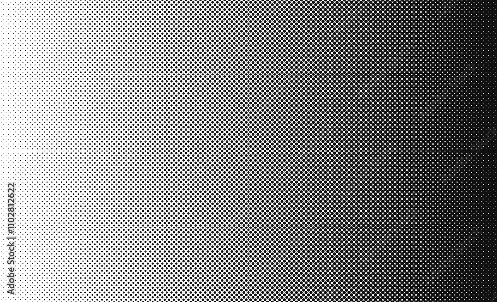 Dotted halftone gradient texture. Vanishing polka dot background ...