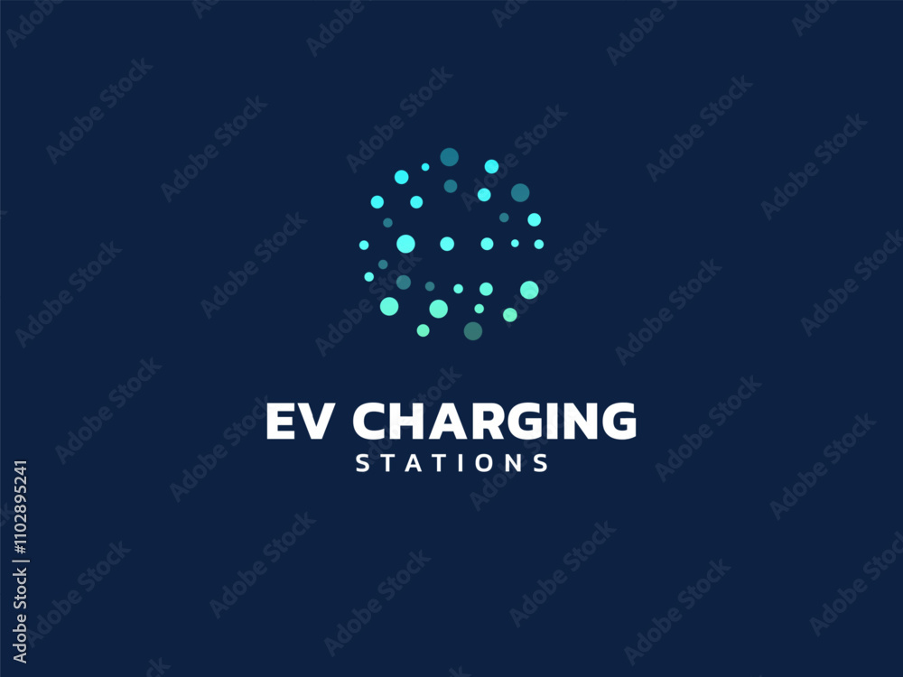 Electric vehicle charging with letter e Sphere Clean Energy logo vector ...