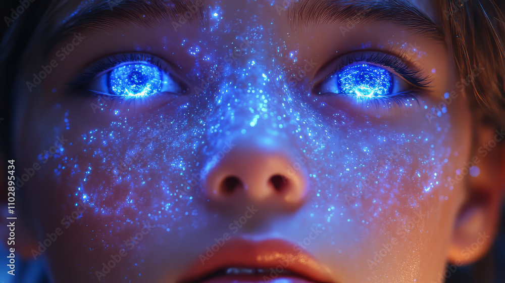 Show realistic children connected through the sovereign AI system ...