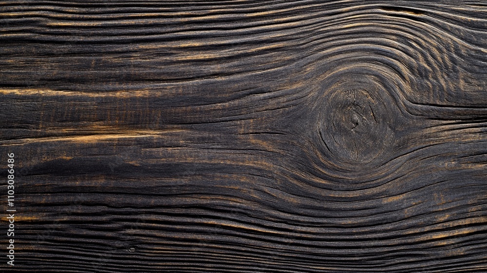 Deep dark ebony wood texture showcasing smooth, intricate grain ...