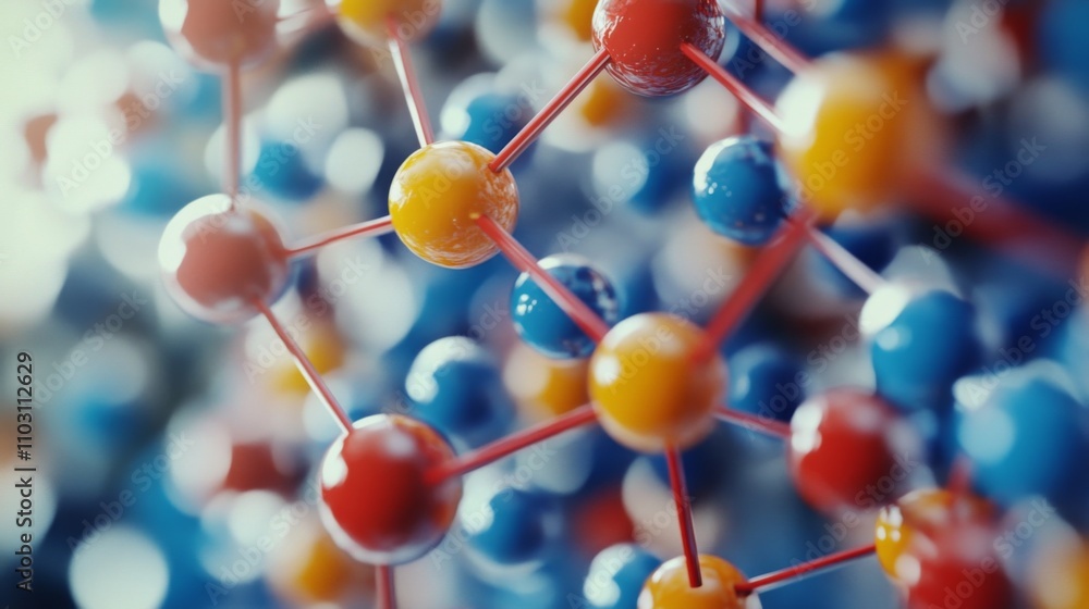 Exploring the Complex Structure of a Molecule Model Revealing Bond ...