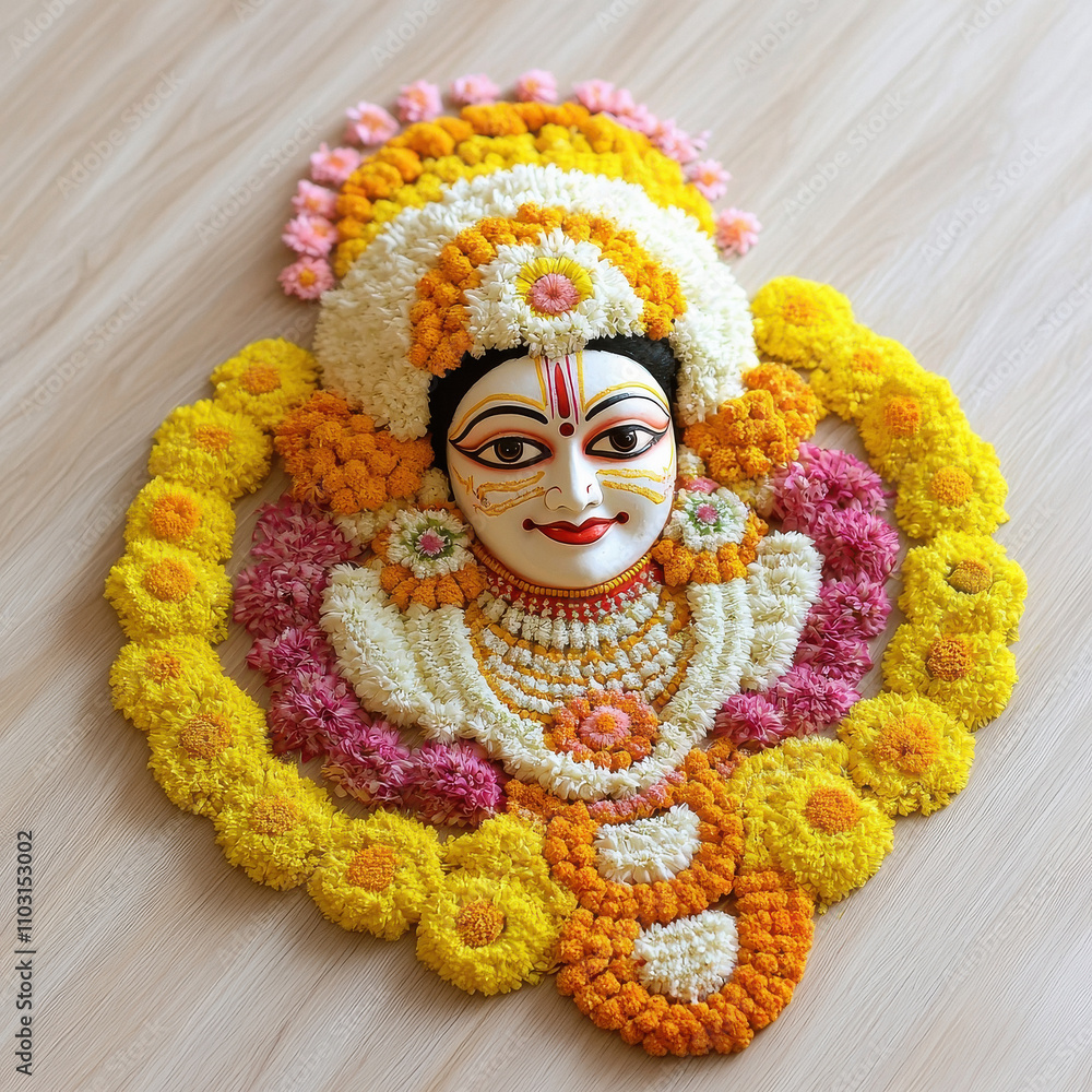 Create an intricate and festive design for the Onam Festival, focusing ...