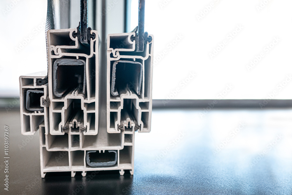 aluminum profile or aluminium section of sliding door or window frame ...