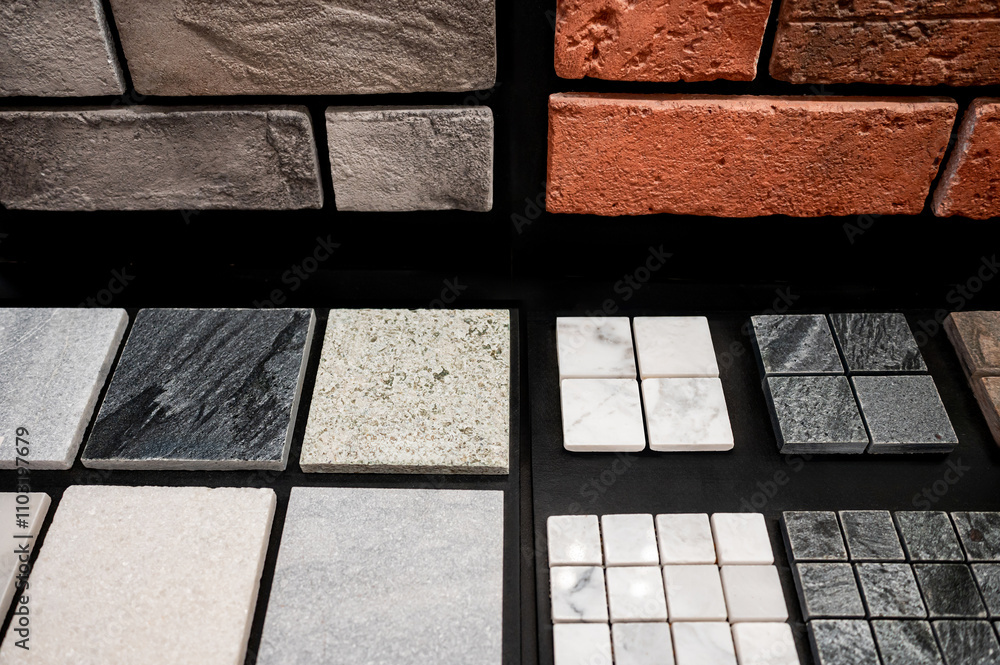 Stone tile , Brick pattern and marble texture collection display on ...