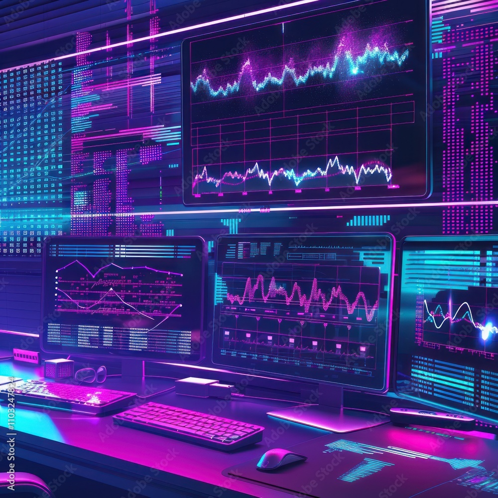 AI researcher developing a speech recognition tool, analyzing sound ...