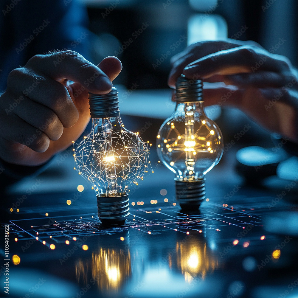 Innovative ai-generated ideas ignite creativity in tech spaces modern ...