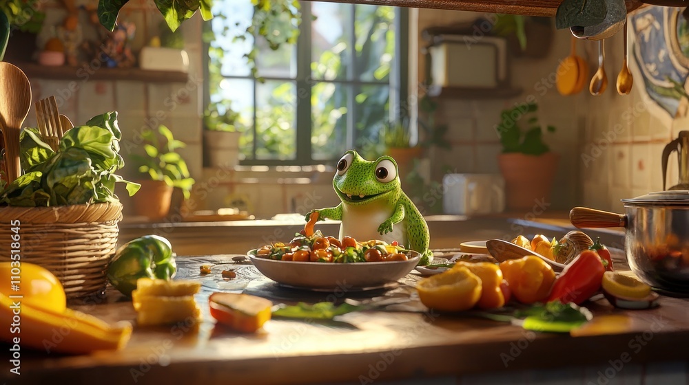 Develop a concept for a cooking show that showcases the unique bond ...