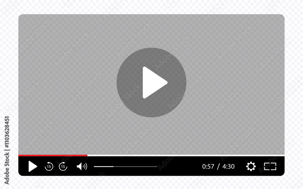 Multimedia video player template for online cinema, video live ...
