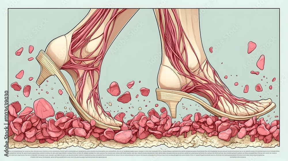 Infographic showing a blood clot in the leg veins, highlighting the ...