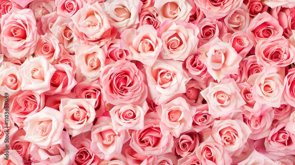 Pink Rose Border Background - a delicate and elegant visual. The pink ...