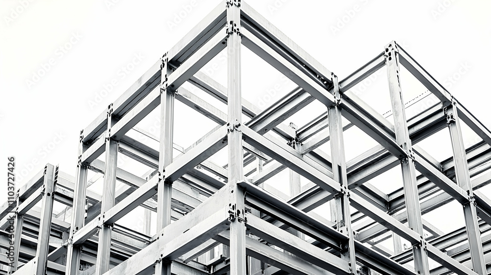 Steel Structure, Geometric Framework of Modern Construction, Precisely ...
