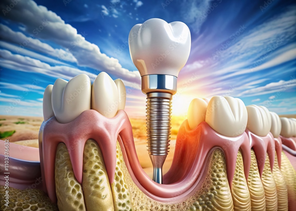 Surreal Exploration of Healthy Teeth and Dental Implants in Human ...