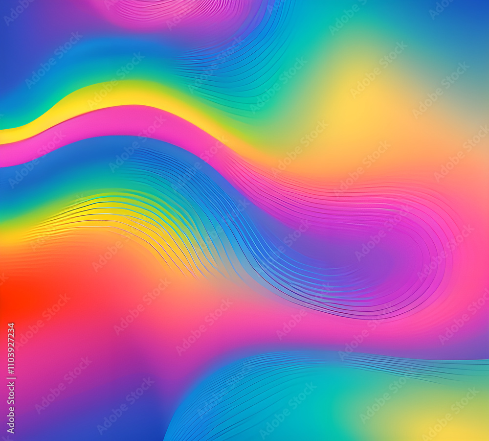 Wave of mixed beautiful gradient colors. smooth transitions ...