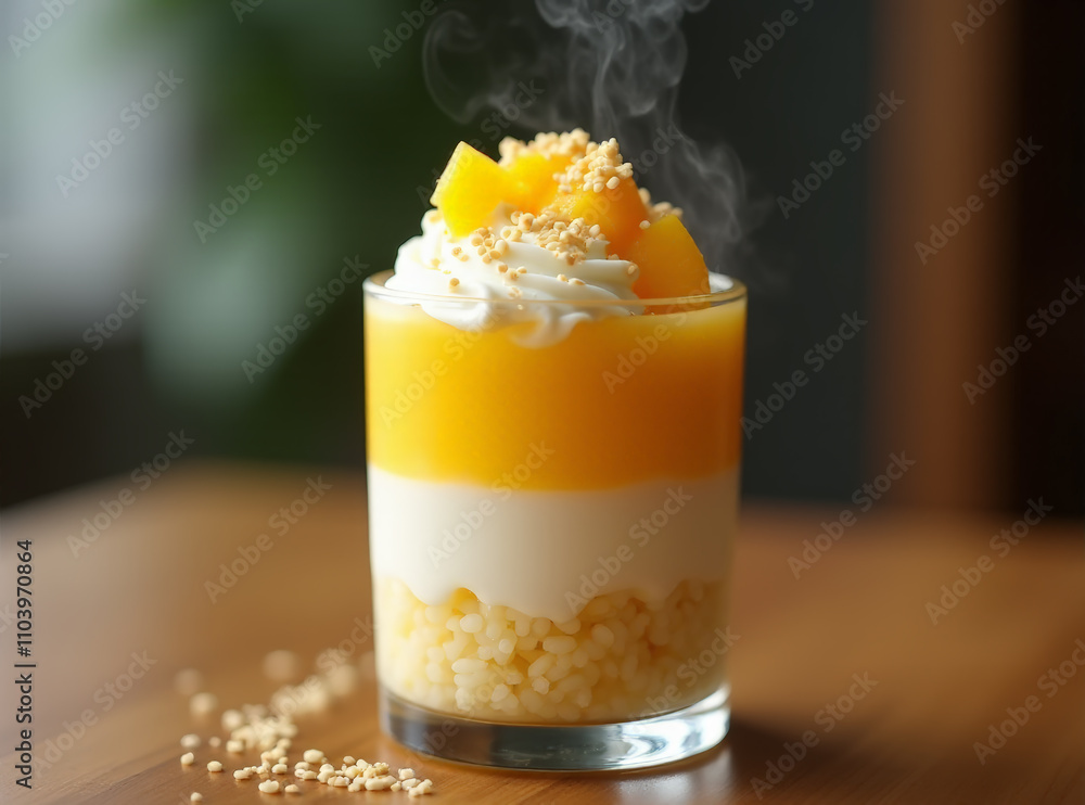 Tres Leches Mango Sticky Rice Parfait, Fusion menu ideas, desserts ...
