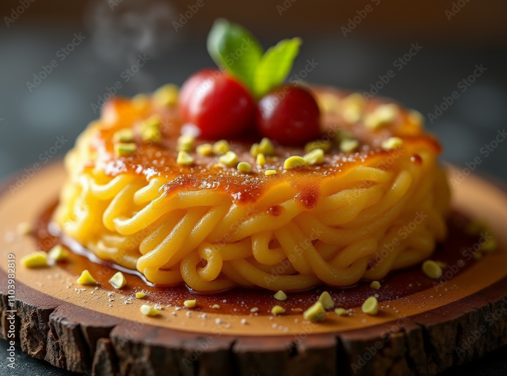 Sticky Date Knafeh - Professional food photography of , Fusion menu ...