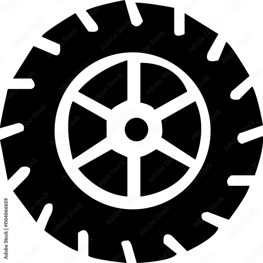 car wheel velg icon, bus, truck, van, wheel set Stock Vector | Adobe Stock