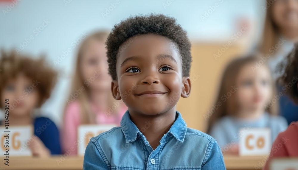 Diverse Group Of Children Return To School: Learning, Reading, And ...