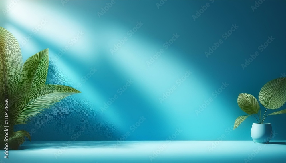 abstract blue color gradient studio background for product presentation ...