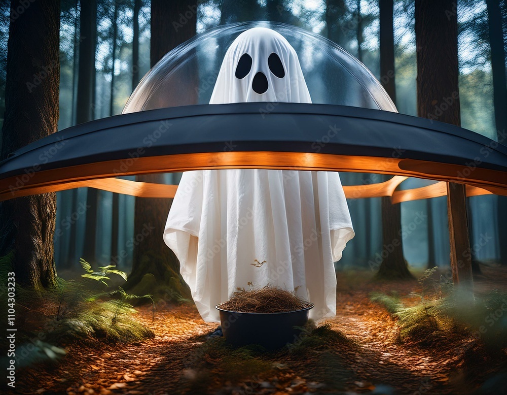 Ghost images created with artificial intelligence in various scenarios ...