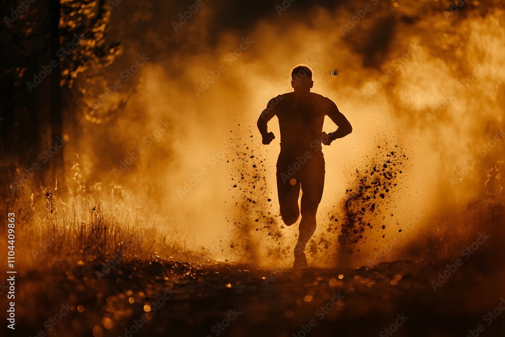 Dynamic running moments in nature and urban rain: inspiring images of ...