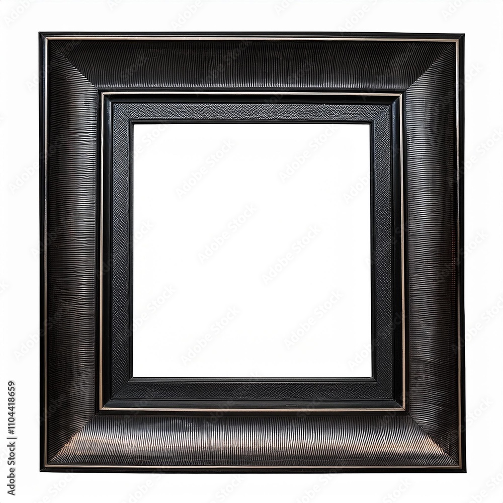 Vintage black Frame png element set on transparent background; back ...