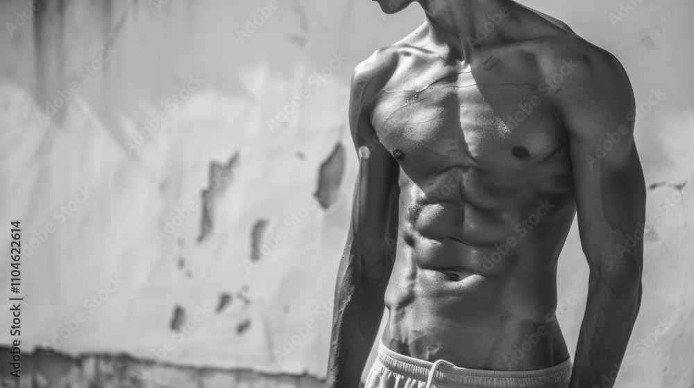 Athletic Build: A well-toned physique with defined muscles, developed ...