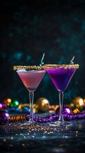 Mardi Gras Alcoholic Drink Free Stock Photo - Public Domain Pictures