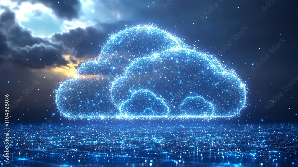 Visualizing cloud computing concepts digital innovations virtual environment technology ...