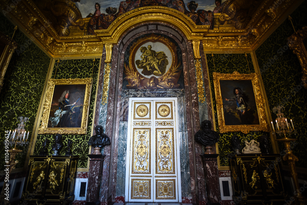 Ornate Interior of Salon de l'Abondance (Room of Abundance) in ...