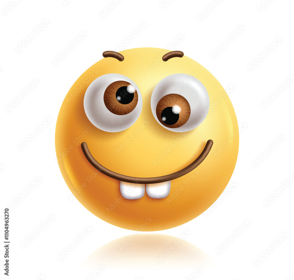 Silly emoji clipart 3d character. Emoji face in naughty, silly, happy ...