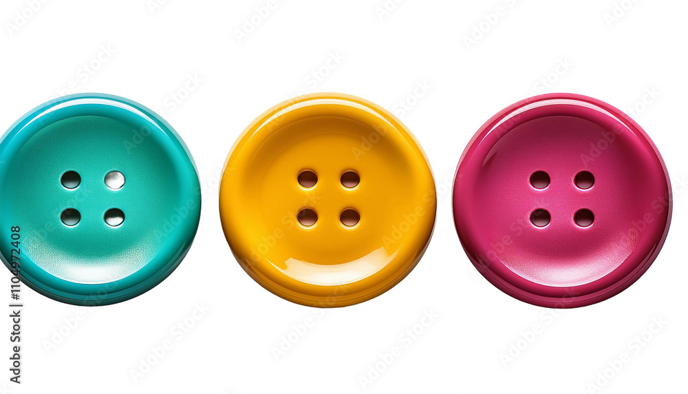 Distintos tipos de botones para confección de ropa de distintos colores ...