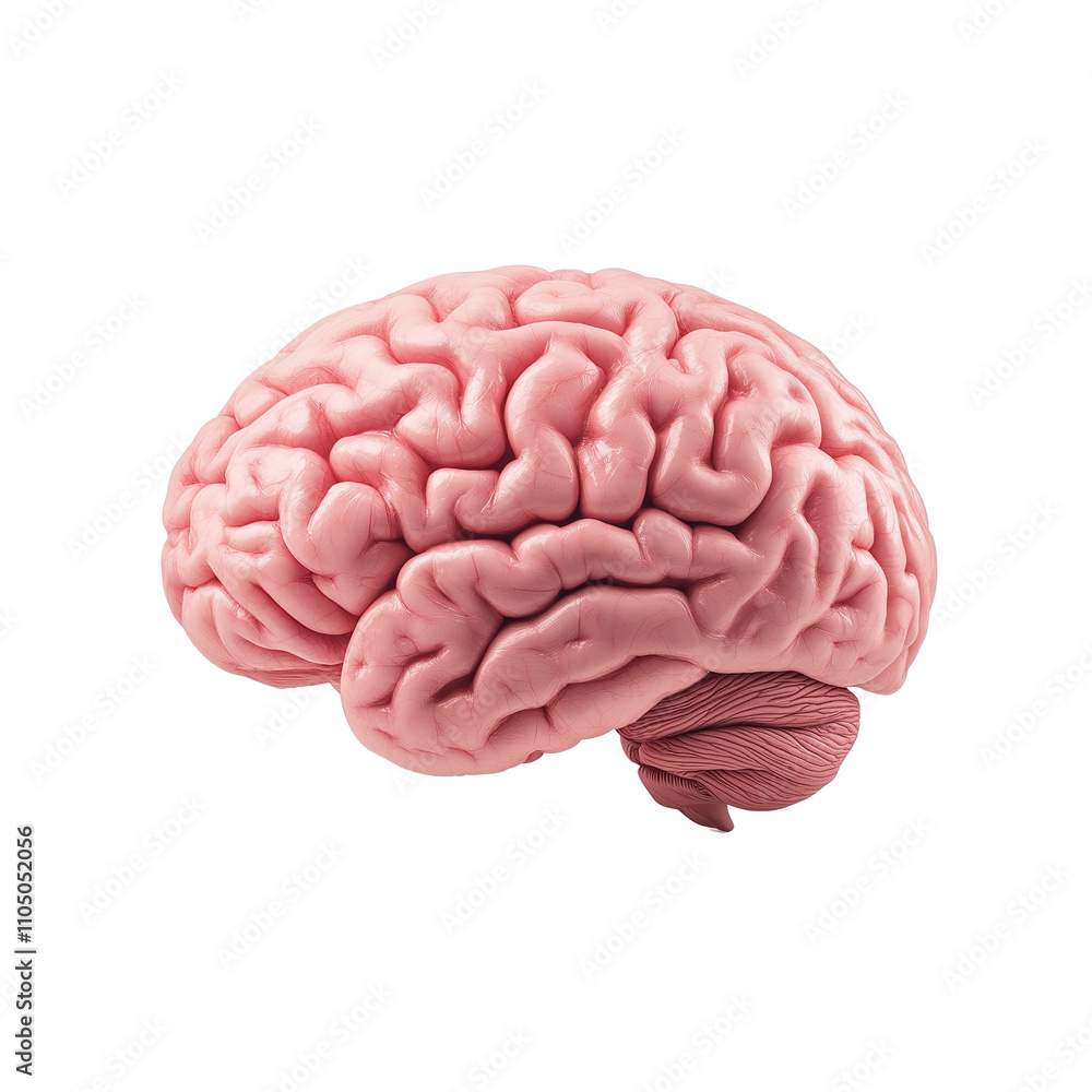 Brain, isolated, transparent background, png Stock Illustration | Adobe ...