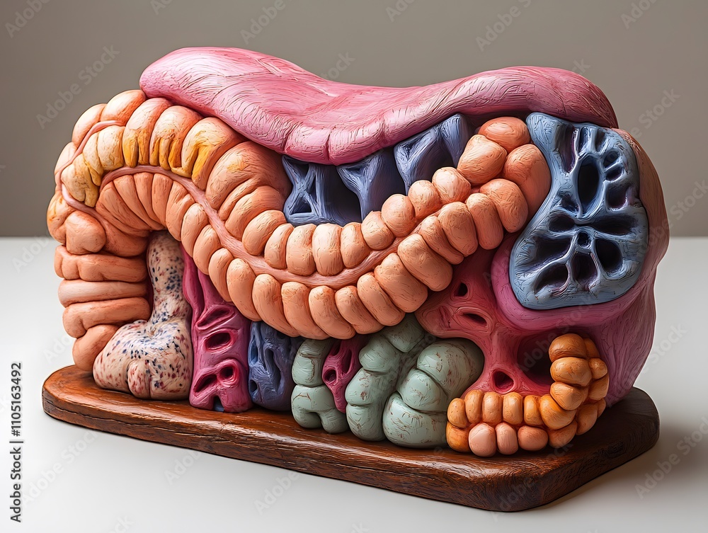 Detailed Cutaway View of the Human Digestive System Anatomy and ...