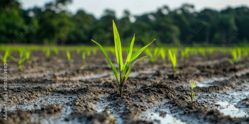 Drought conditions affecting soil in paddy fields can have significant ...