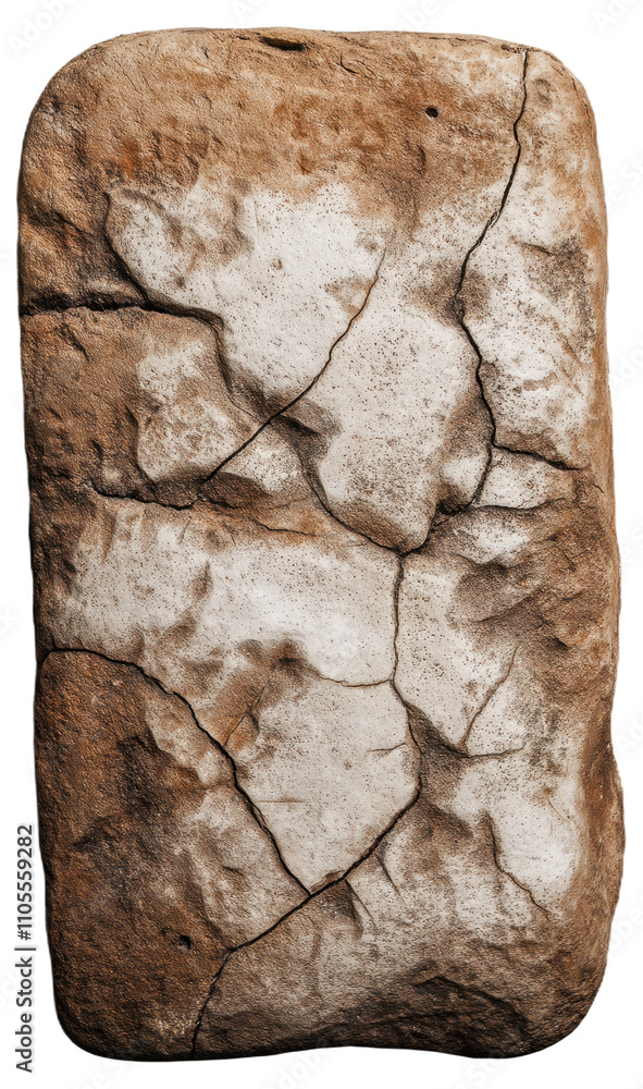 PNG Rectangular ancient stone tablet with cracks Stock Illustration ...