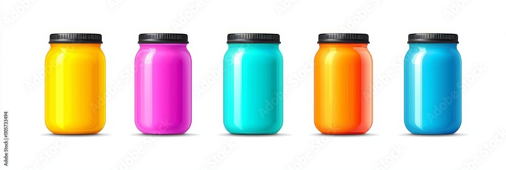 Carbonated fruit and berry soda in a tin can. A selection of cool ...